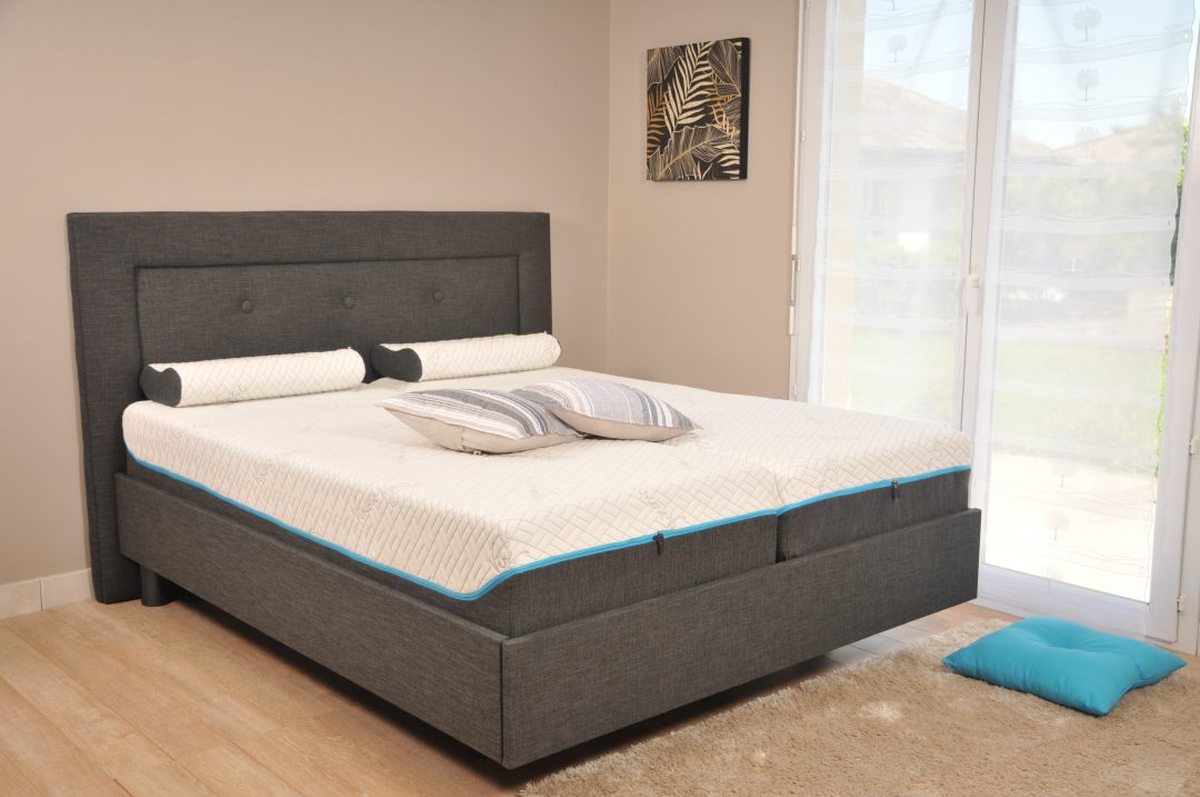 Lit électrique à Plots en Chêne Massif - Lit Haut de Gamme